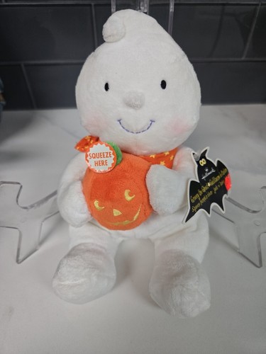 Hallmark Groovy The Ghost White Ghost Plush Halloween Stuffed Toy W ...