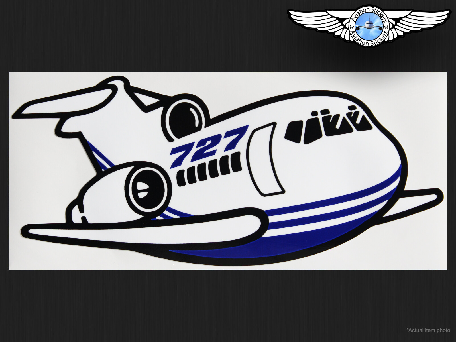 BOEING B 727 B727 CUT TO SHAPE DECAL / STICKER | eBay