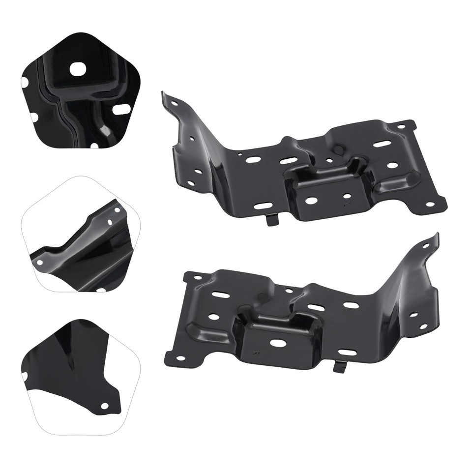 Left+Right Side Front Bumper Mounting Plate Brackets For Ford F-150 ...