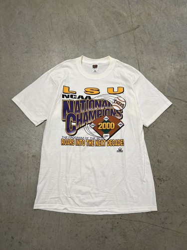Vintage LSU Tigers NCAA 2000 Baseball National Champs Size Large ...
