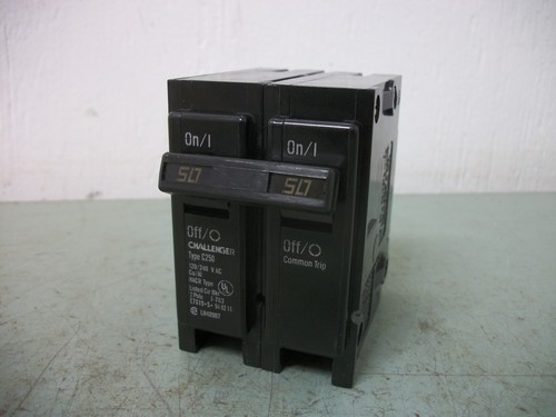 CHALLENGER TYPE C CIRCUIT BREAKER C250 50AMP 240VOLT 2POLE NOB | eBay