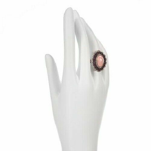 HSN Colleen Lopez Sterling Silver Pink Opal, Rhodolite & White Topaz ...
