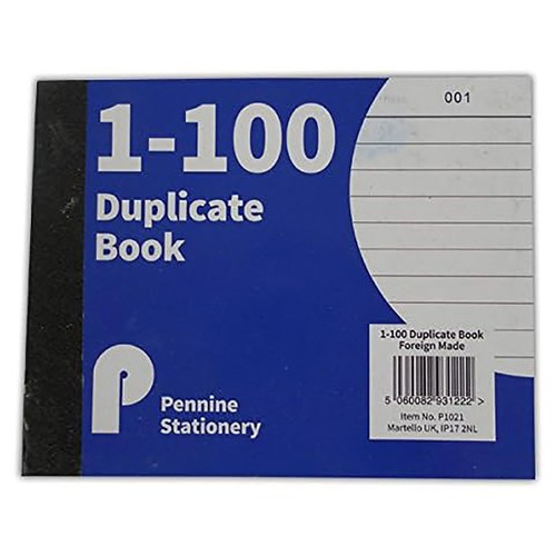 Half Size Duplicate Receipt Book 1-100 Pgs Pad Carbon Invoice For Easy ...