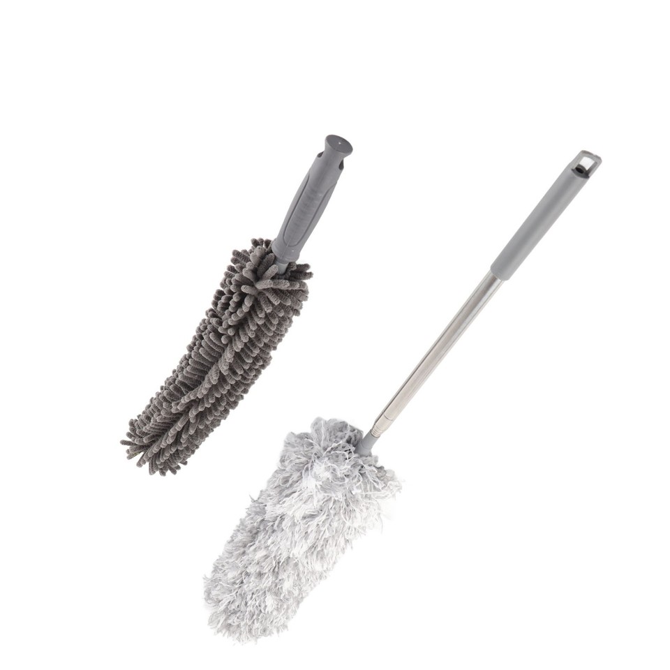 9x Microfiber Duster Kit Extendable Feather Duster House Cleaning Tool ...
