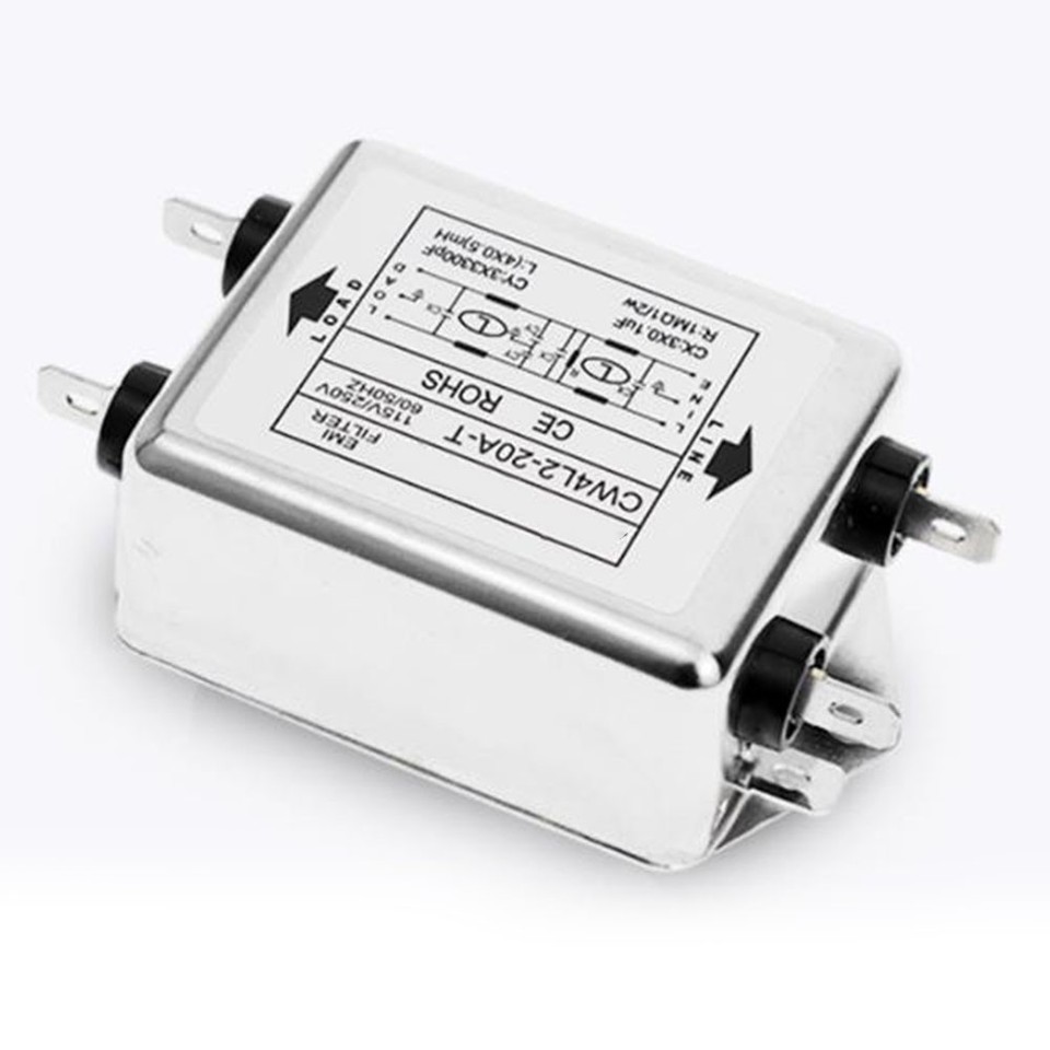 High Quality Single Phase Double Section Power Filter Model CW4L2 20A T ...