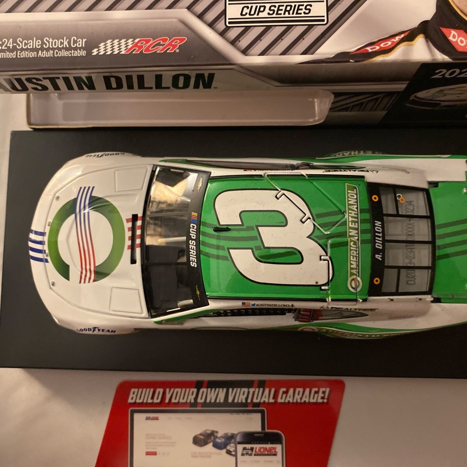 2020 Austin Dillon 3 American Ethanol 1/24 Lionel Nascar Diecast 1/564 ...