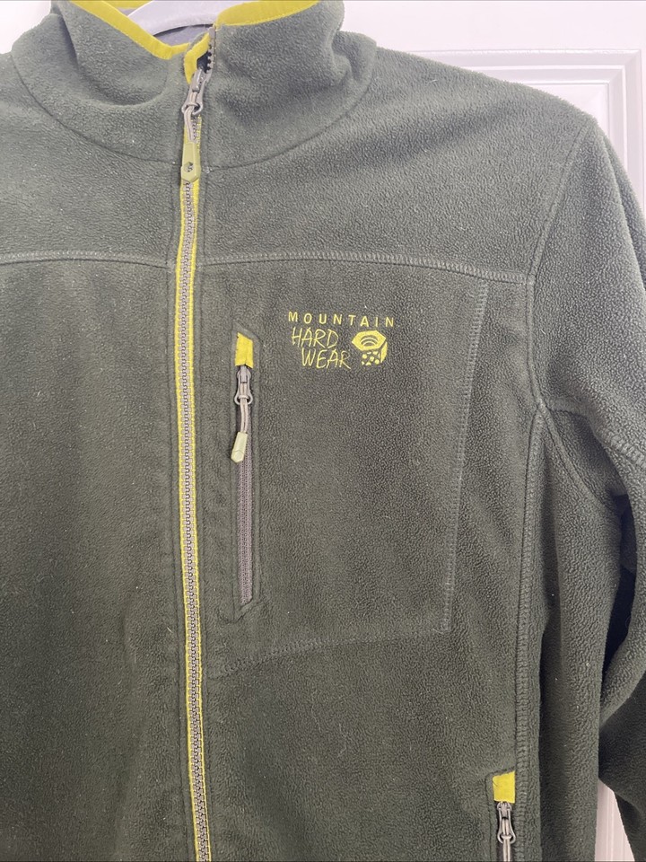 Mountain Hardware, Green, Full Zip Fleece Size Medium Men’s Three Front ...