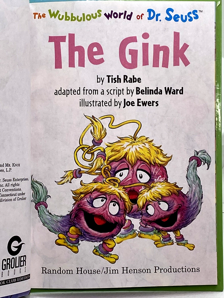 The Gink Wubbulous World Dr. Seuss HC Hardcover Book Rabe Grolier BCE ...