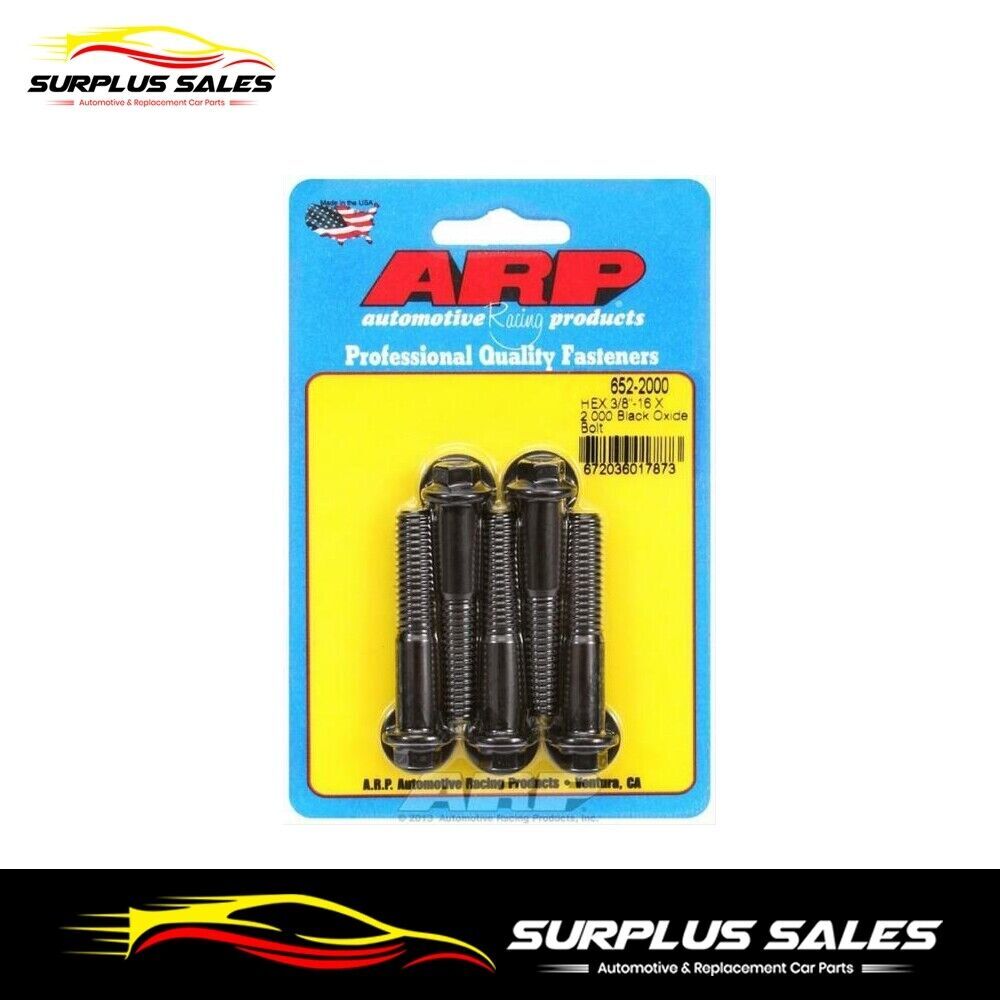 652-2000 ARP 8740 Chrome Moly Steel 3/8"-16 Thread 2.000" UHL Bolt kit ...