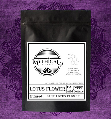 Poppy Flower & Opium Lettuce Extract Infused Blue Lotus Flower -10g | eBay