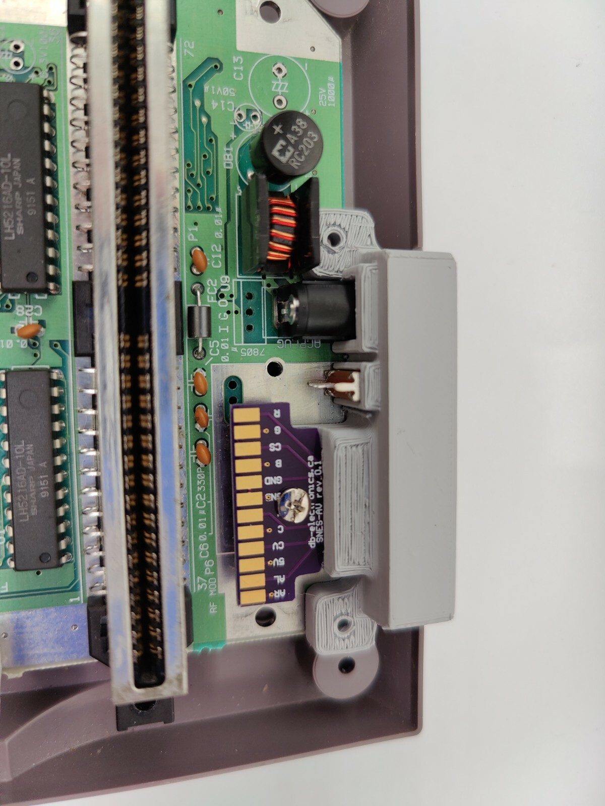 NES 101 3D Printed Back Nintendo Multi out *A/V out* NES top loader ...