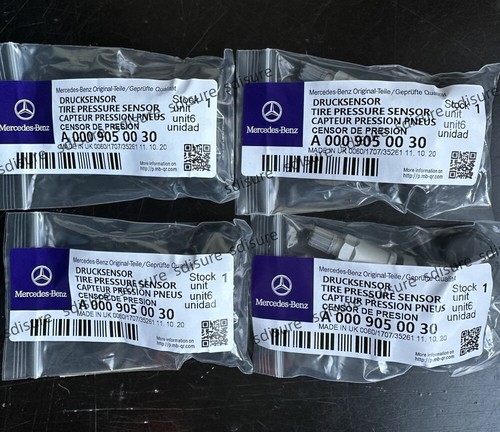 4PCS Mercedes A0009050030 OEM ORIGINAL TPMS Tire Pressure Monitoring ...