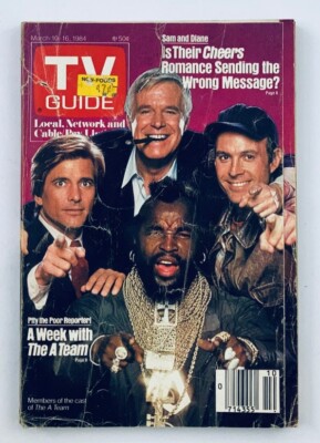 TV Guide Magazine March 10 1984 The A Team Cast WA-Baltimore Ed. No ...
