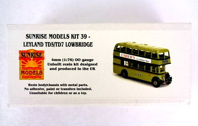 Sunrise Models Kit 39 Leyland TD5/TD7 Lowbridge 1/76 Resin Bus Kit ...