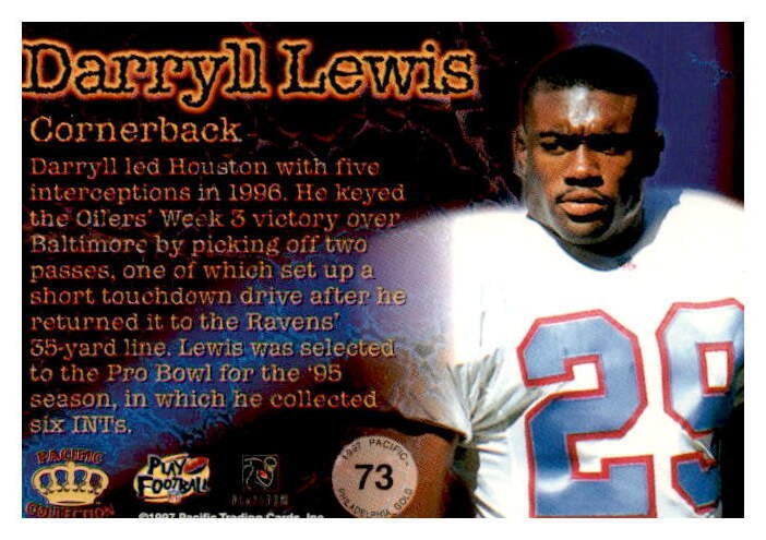 1997 Pacific #73 Darryll Lewis Near mint or better | eBay