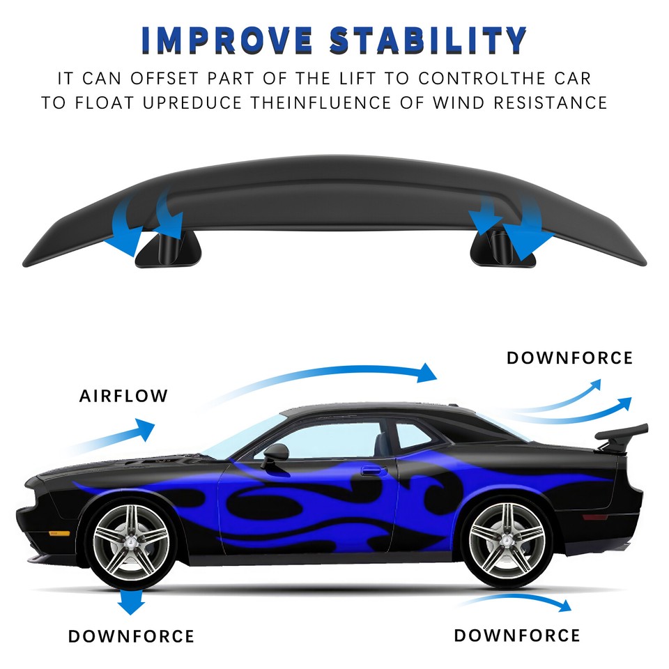 For Lexus LC500 46" Car Rear Trunk Spoiler Wing Lip GT Style Racing ...