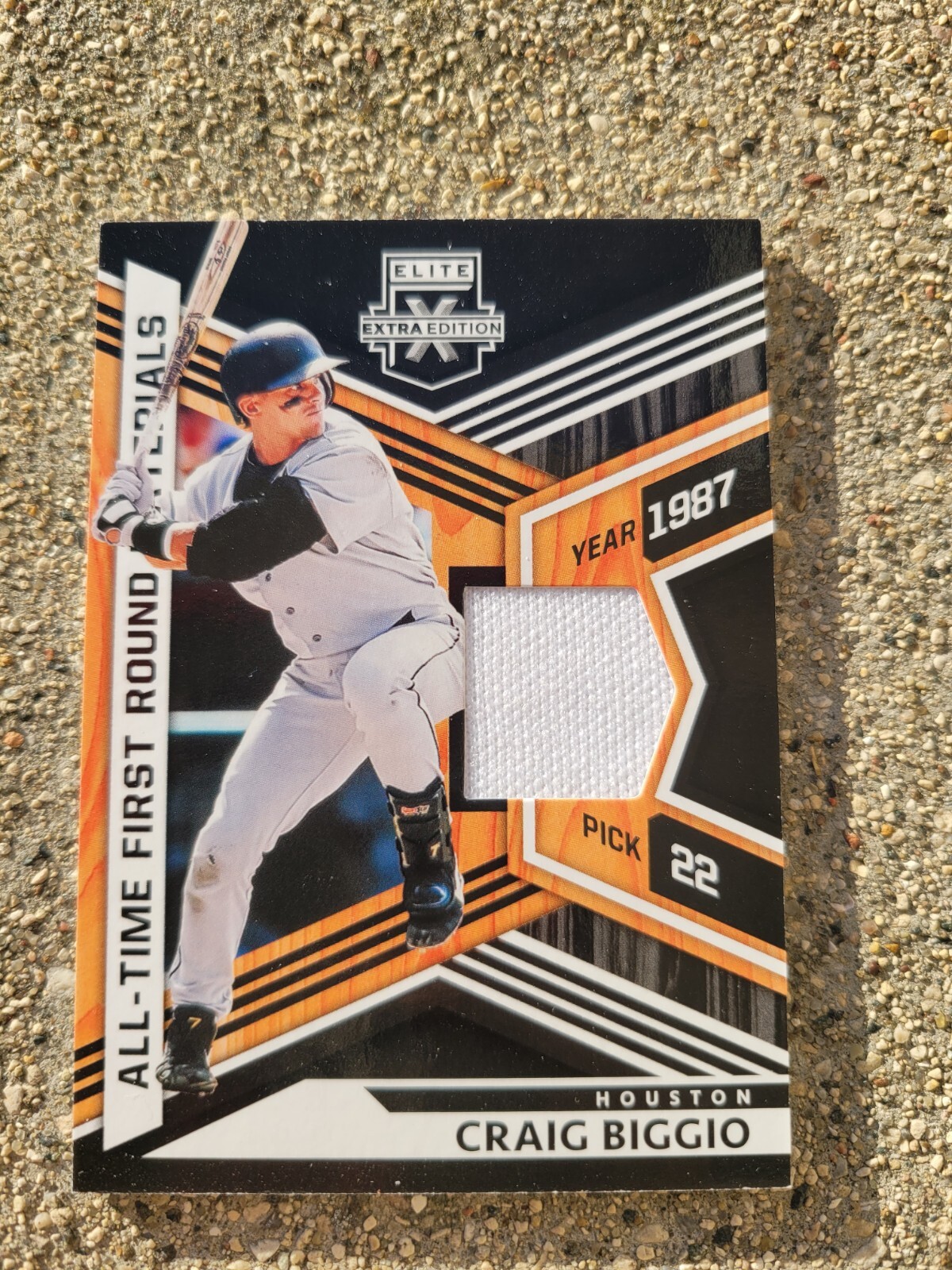 2021 Elite Extra Edition - Craig Biggio All-Time 1st Round Materials # ...
