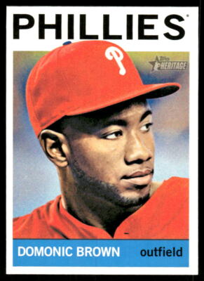 Domonic Brown 2013 Topps Heritage #135 Philadelphia Phillies | eBay