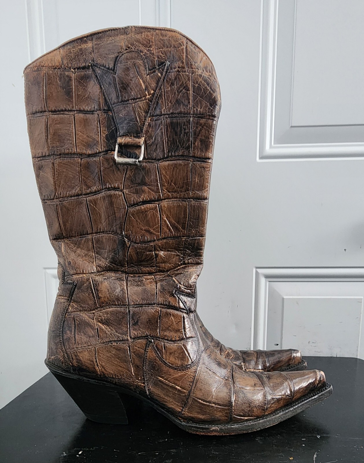 Mezcalero Corcodile Alligator Cowboy Western Boot Men… - Gem