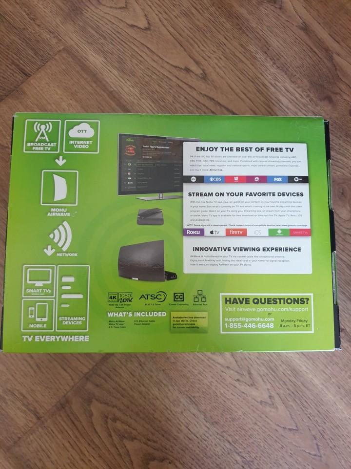Mohu Airwave Indoor HDTV Network Streaming Device MH-110094 | eBay
