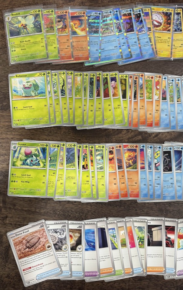 Complete Pokémon S&V 151 Common/Uncommon/Holo Rare 153 Cards NM+ Base ...
