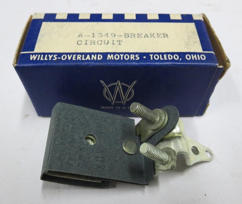 MB GPW Willys Ford WWII Jeep G503 Main Light Switch 30 Amp Circuit ...