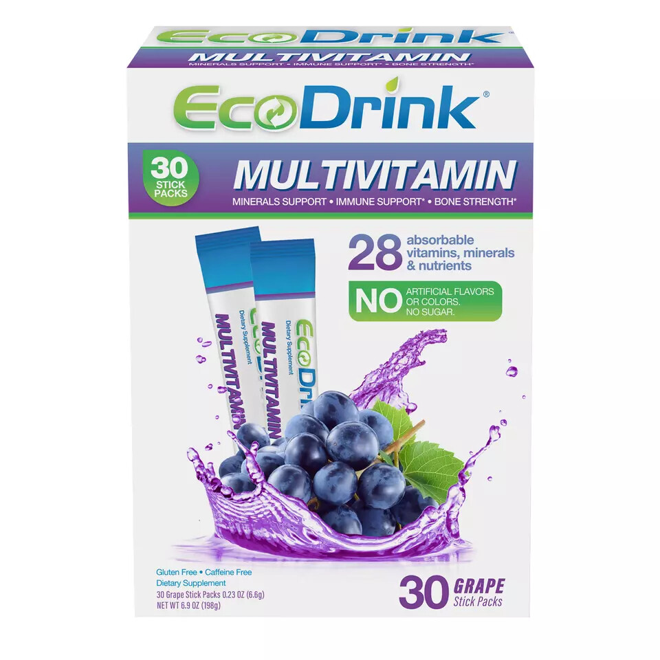 EcoDrink Complete Multivitamin Drink Mix, 30 Packets *FAST FREE ...