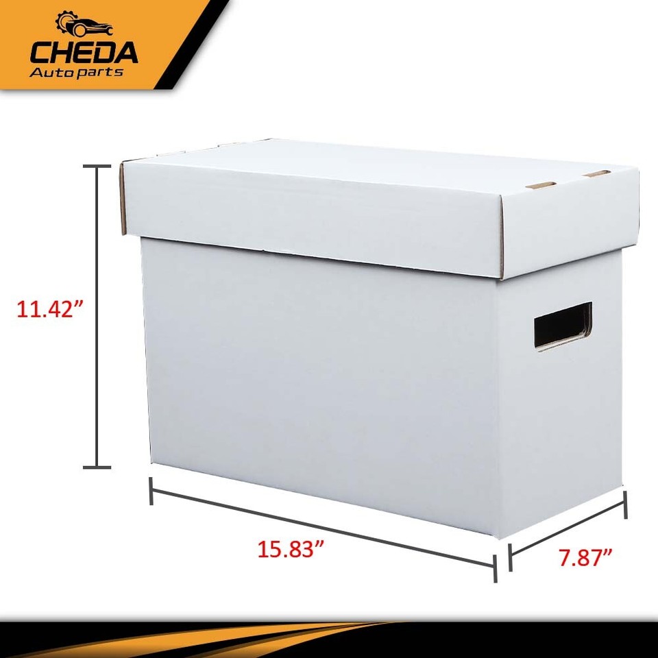 5 Pack Short Cardboard Comic Book Storage Box White - Holds 150-175 ...