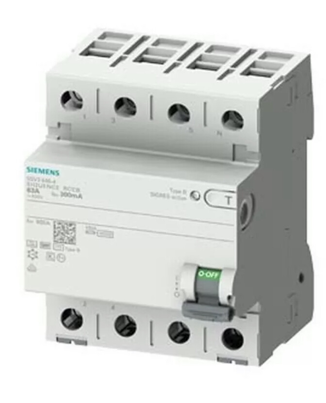 Siemens 5SV3344-4 FI-Schutzschalter, 4-polig, Typ B - 40A online kaufen ...