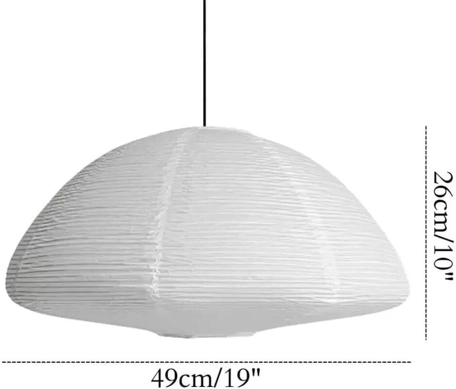 Large Paper Lantern Pendant Light - Ambient Lighting with Rice Paper ...
