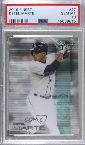 2016 Topps Finest Ketel Marte #27 PSA 10 GEM MT Rookie RC | eBay