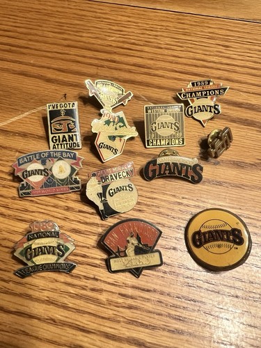 Lot of 12 vintage San Francisco Giants pins Bonds 80s, 90s, | eBay