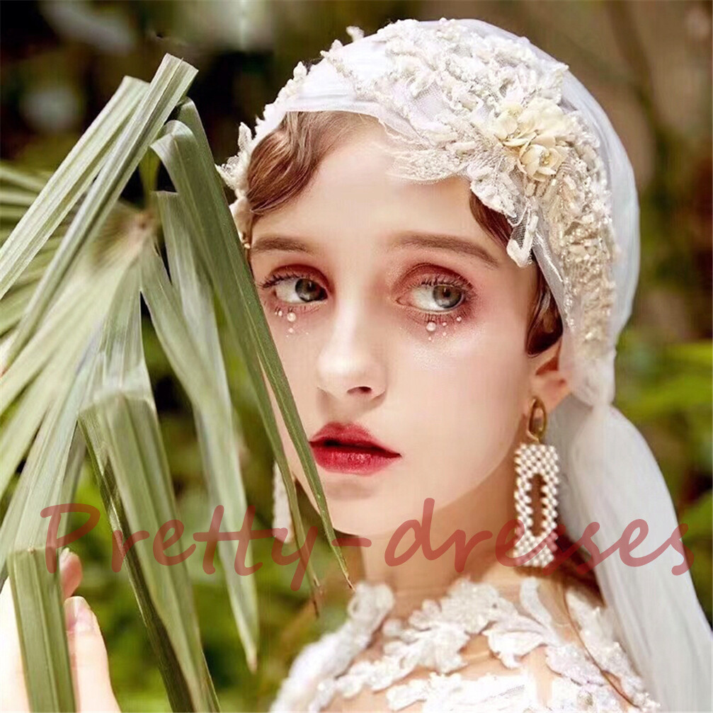 Rhinestone Gold Mesh Juliet Cap