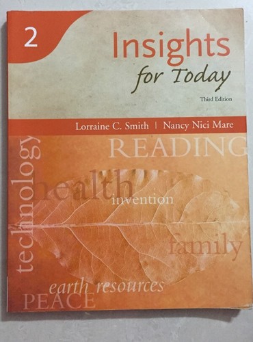 Insights for Today, Third Edition (Reading for Today Series 2 ...