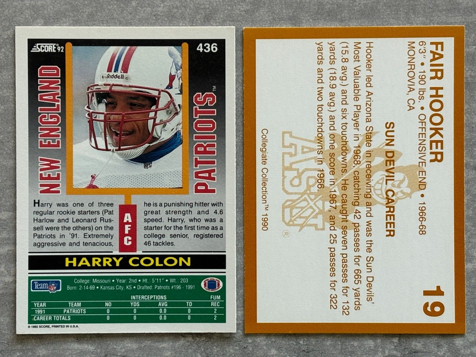 FAIR HOOKER & HARRY COLON Football's Dirtiest Funniest Names Real ...