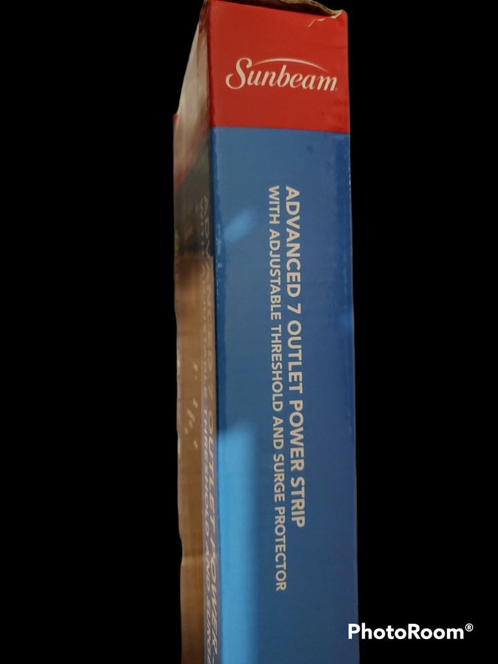 Sunbeam Advance 7 Outlet Power Strip With Surge Protector "FAST ...