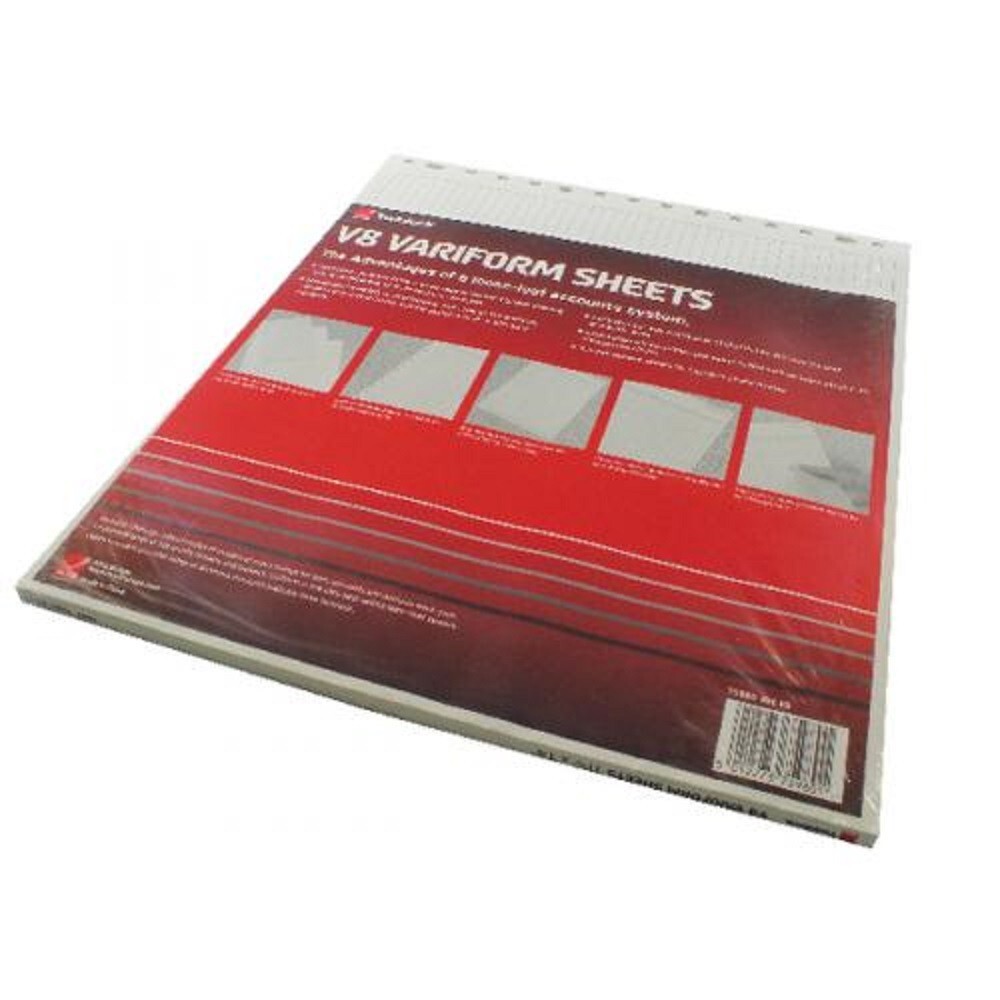 Twinlock Variform V8 Feint 75980 Pack of 75 Sheets Ruled No Columns ...