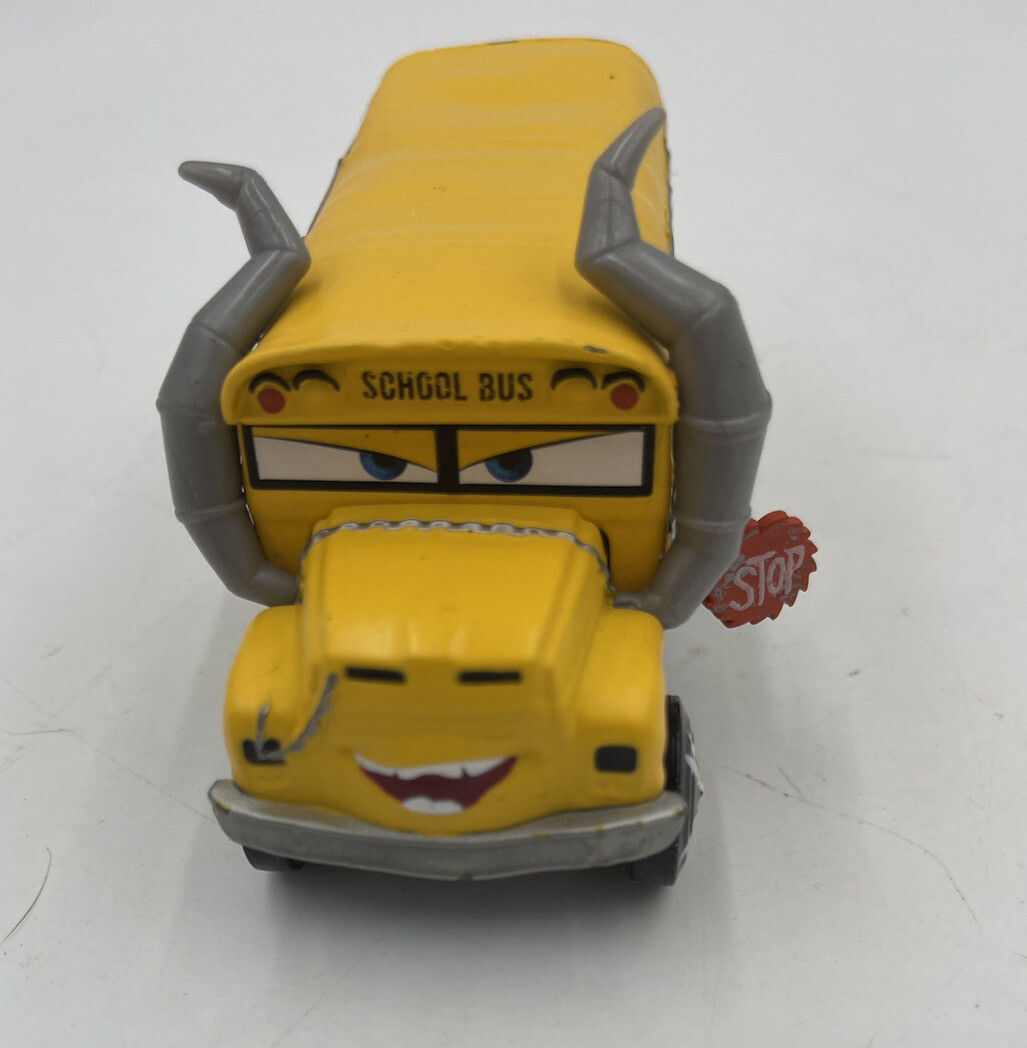 Disney Pixar Cars 3 Miss Fritter School Bus Crazy 8 Crashers - Smash ...