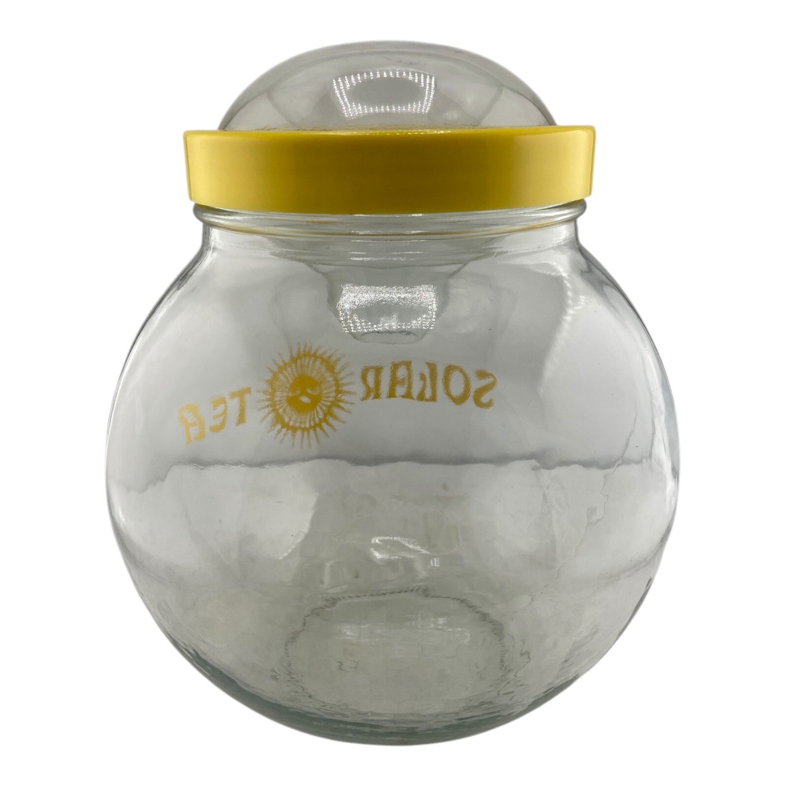 Solar Sun Tea Maker Glass Jar Canister w/ Domed Lid 1970's Vintage W/ 6 ...