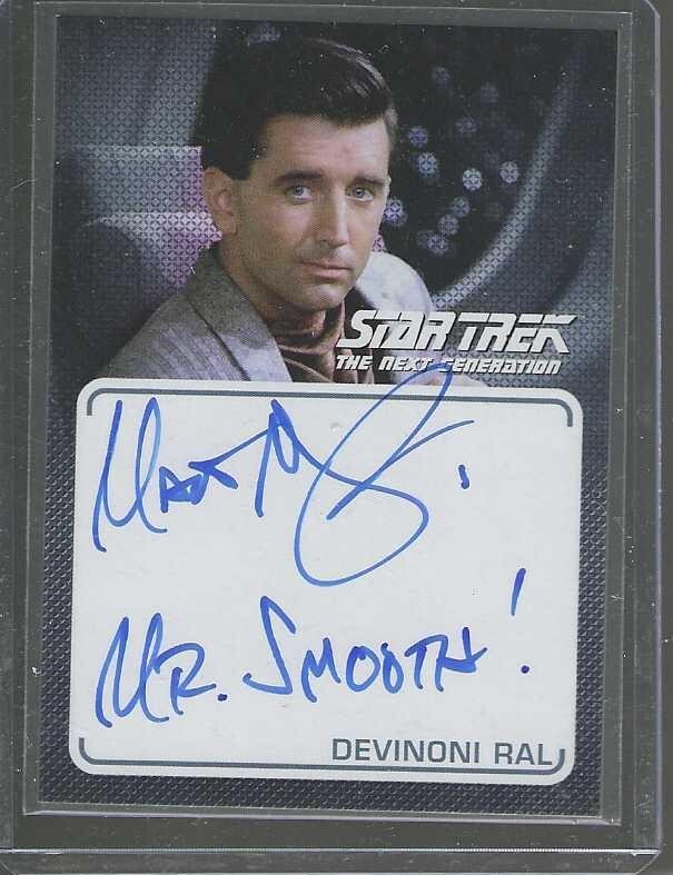Star Trek TNG Archives & Inscriptions J. Matt McCoy Inscription ...