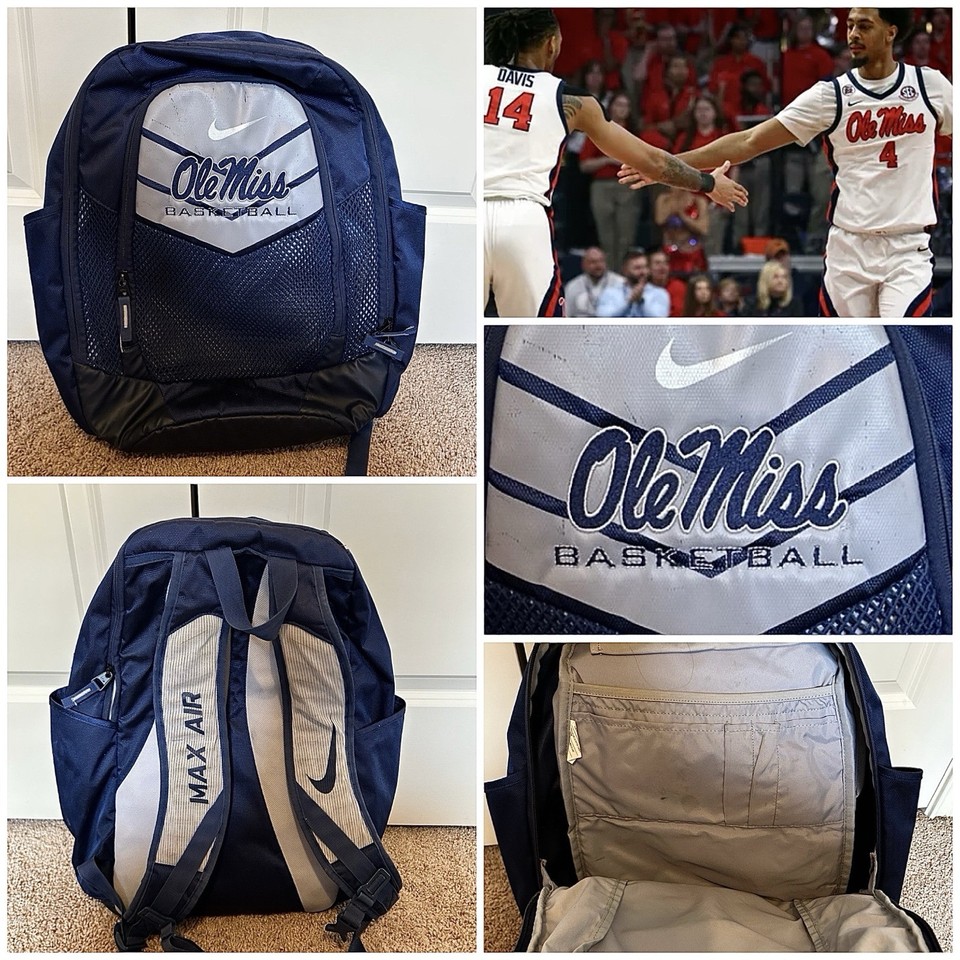 ole miss rebels team Issued Player Basketball Nike Backpack Travel Bag ...