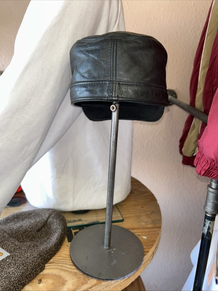 Mr. S Leather Black Carpenters Cap Small | eBay