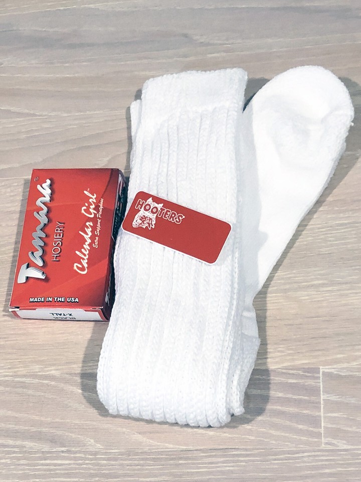 TAMARA Hooters WingHouse Extra Long ~NEW~ SLOUCH SOCKS Pantyhose Name ...