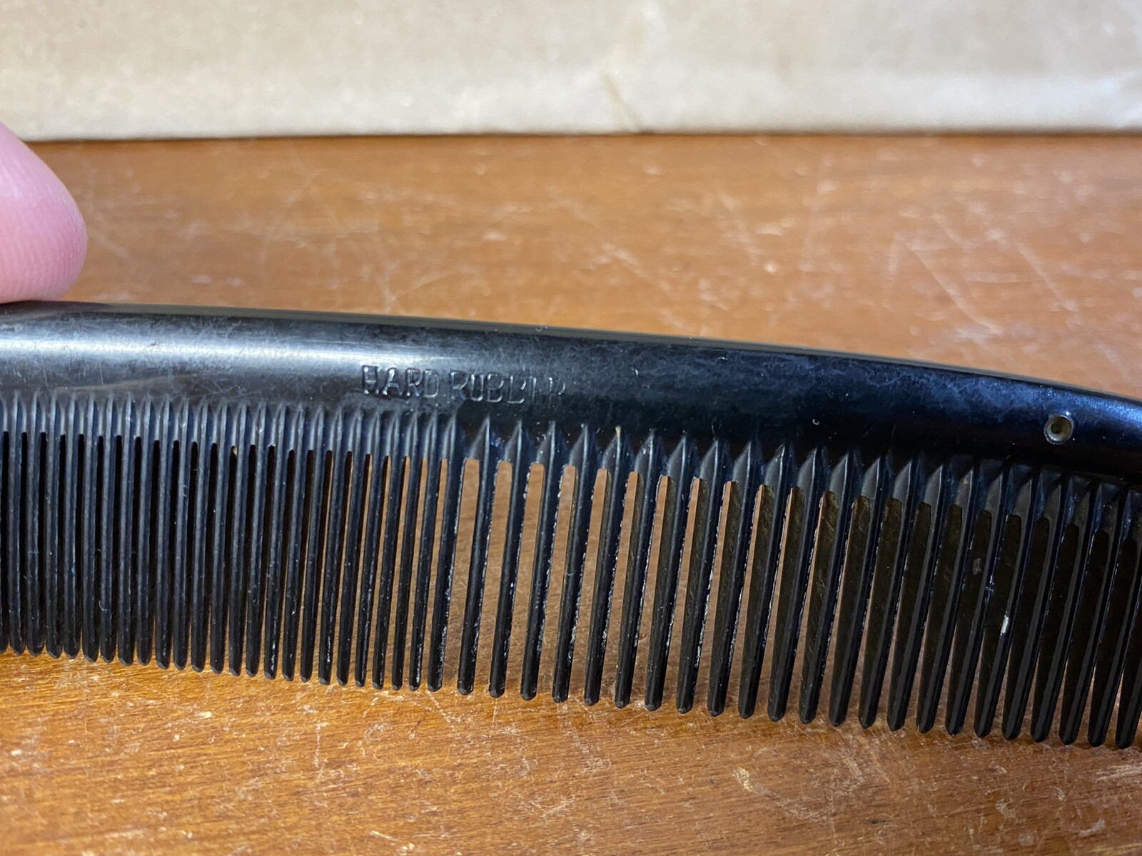 Vintage Ace Hard Rubber Clip-Pocket Comb 5" Black Made in USA | eBay