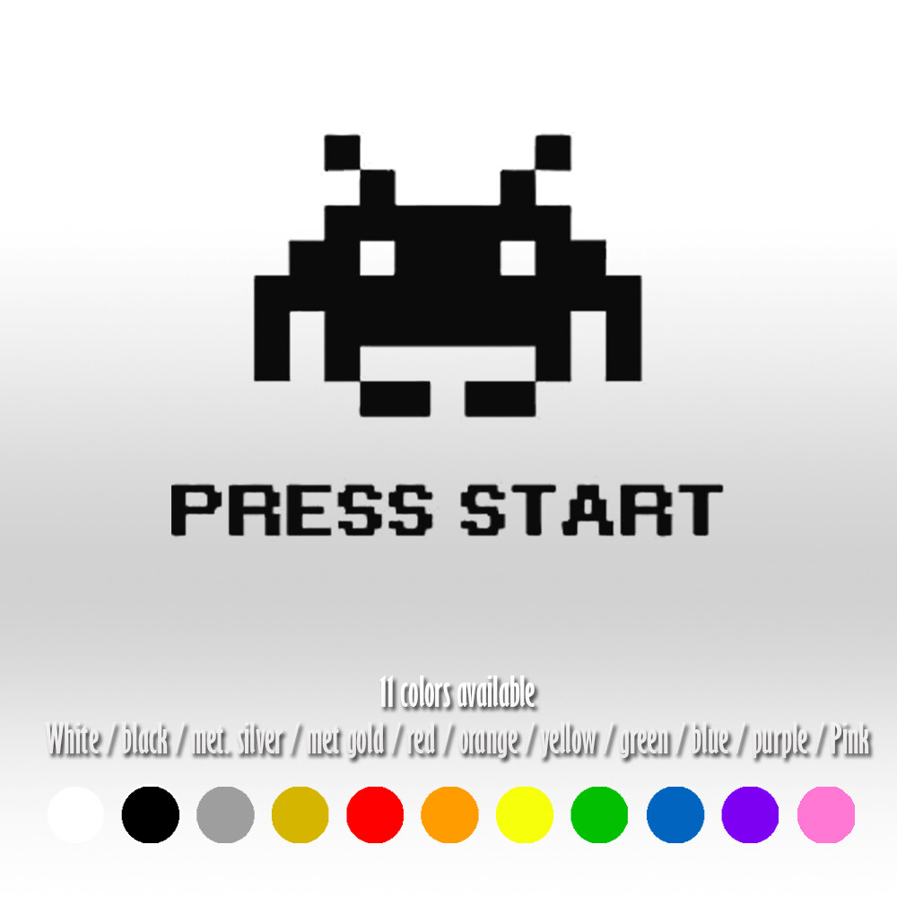 Space Invaders Logo Green