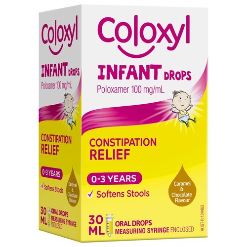 Coloxyl Infant Oral Drops 30mL Baby Constipation Relief for 0 - 3 Years ...