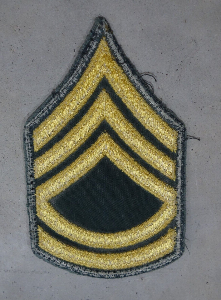 Vintage Military US Army Sergeant 1st Class e-7 Rank Cloth Patch 3"x4 ...