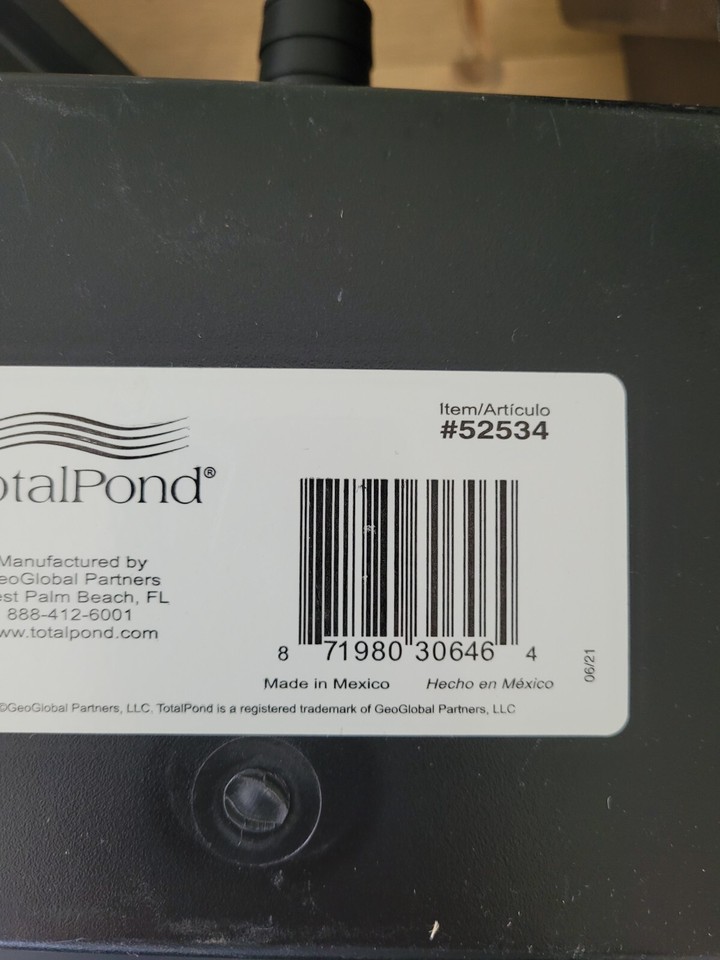 Waterfall Spillway 8in TotalPond GeoGlobal Partners item #52534 UPC ...