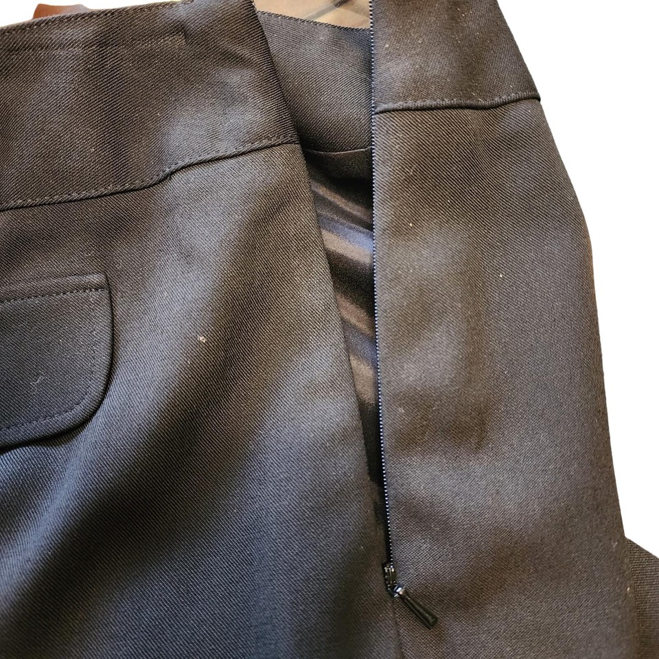 New Etcetera Short Mini Skirt Womens Size 2 Black Viscose Blend Side ...