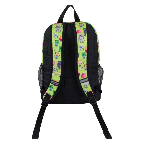 2 Piece Set Kids MINECRAFT Overworld Sprite Child Backpack & Lunch Bag ...